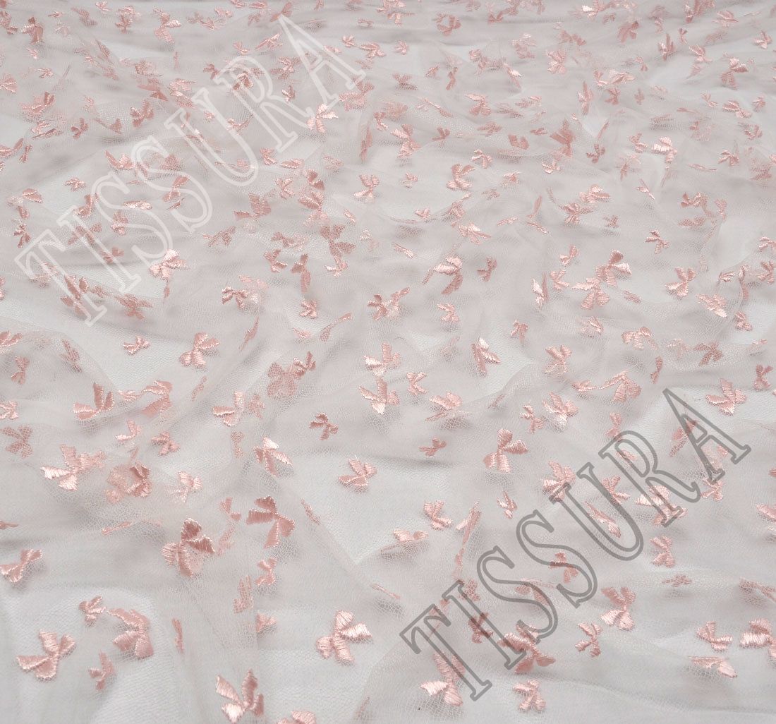 Embroidered Tulle Fabric: 39% Off for Fabrics from France by Solstiss ...