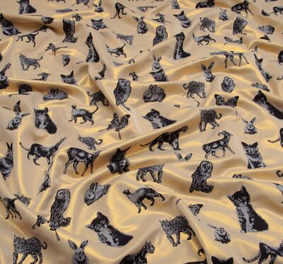Jacquard Lamé Fabric: 59% Off for Fabrics from France by Dutel, SKU ...