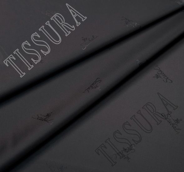 Black Bemberg Lining Fabric: Fabrics from Belgium by Scabal, SKU ...