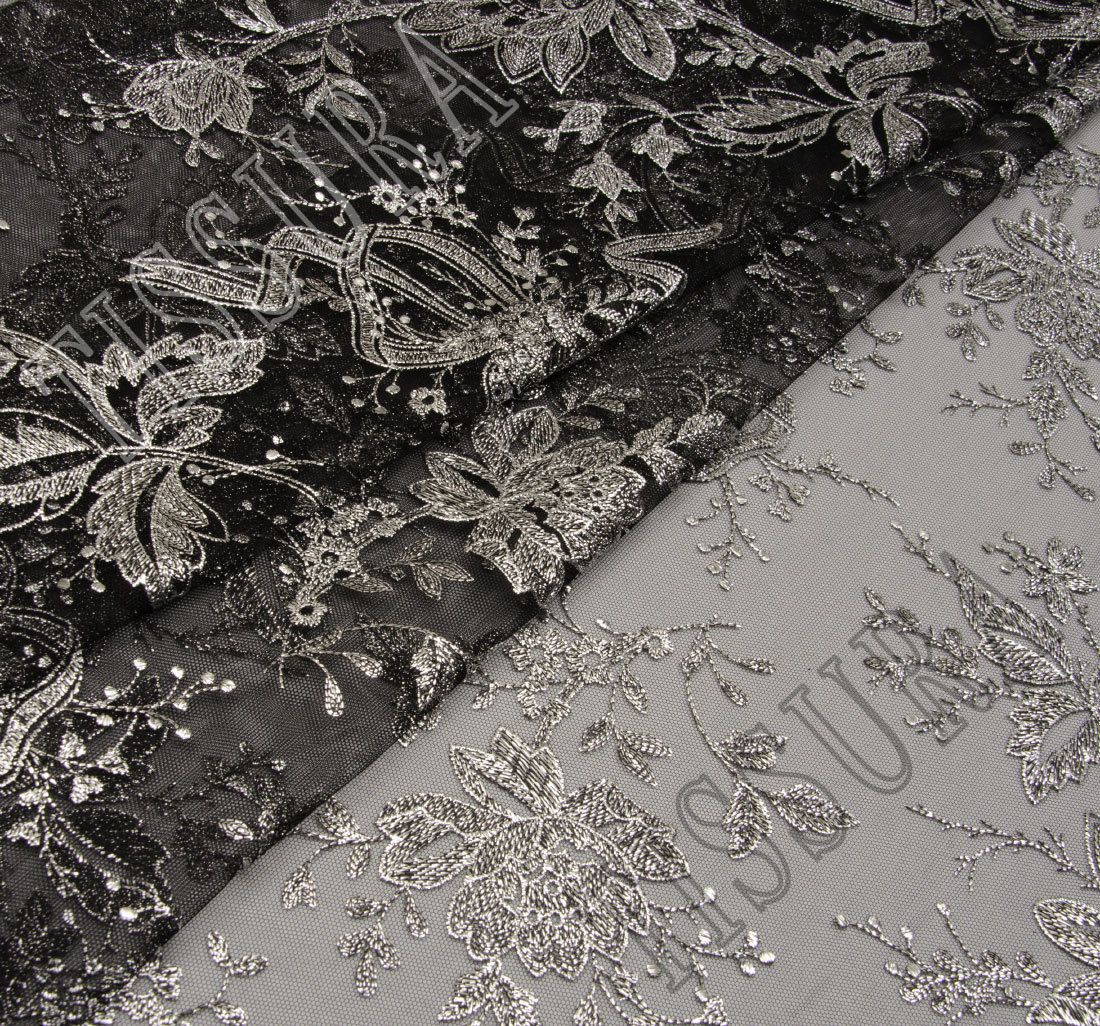Embroidered Tulle Fabric: Exclusive Fabrics from Switzerland by Jakob ...