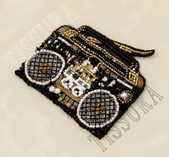 Beaded Embroidered Patch: Patches Trimmings from India, SKU 00069069 at ...