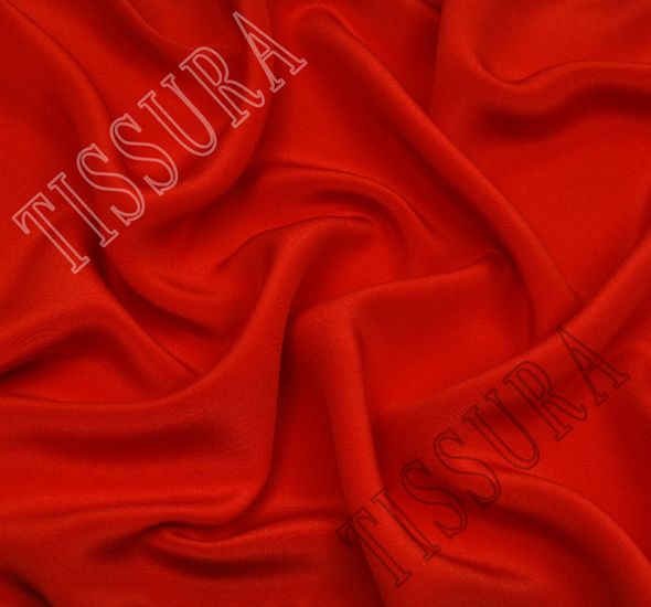 Red Silk Crepe Fabric: 100% Silk Fabrics from Italy by Taroni, SKU ...