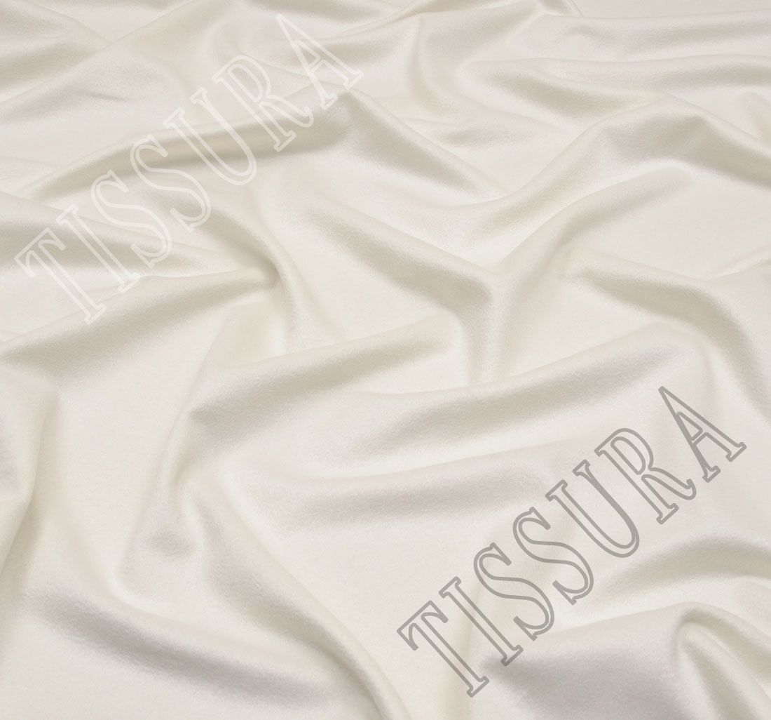 White Stretch Cashmere Fabric: Exclusive Fabrics from Italy by Luigi ...