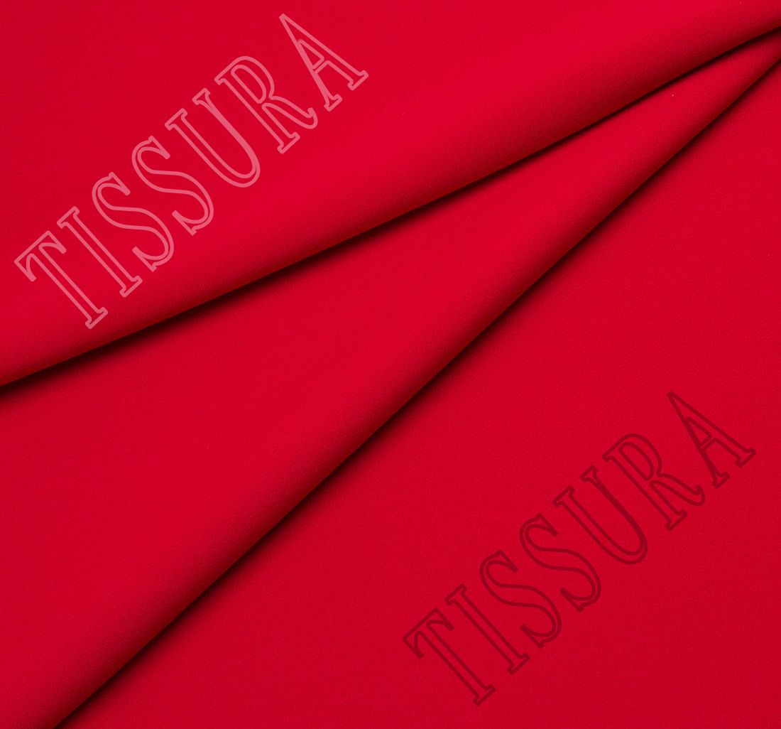 Red Double Faced Wool Fabric: 100% Wool Fabrics from Italy by Grosber ...